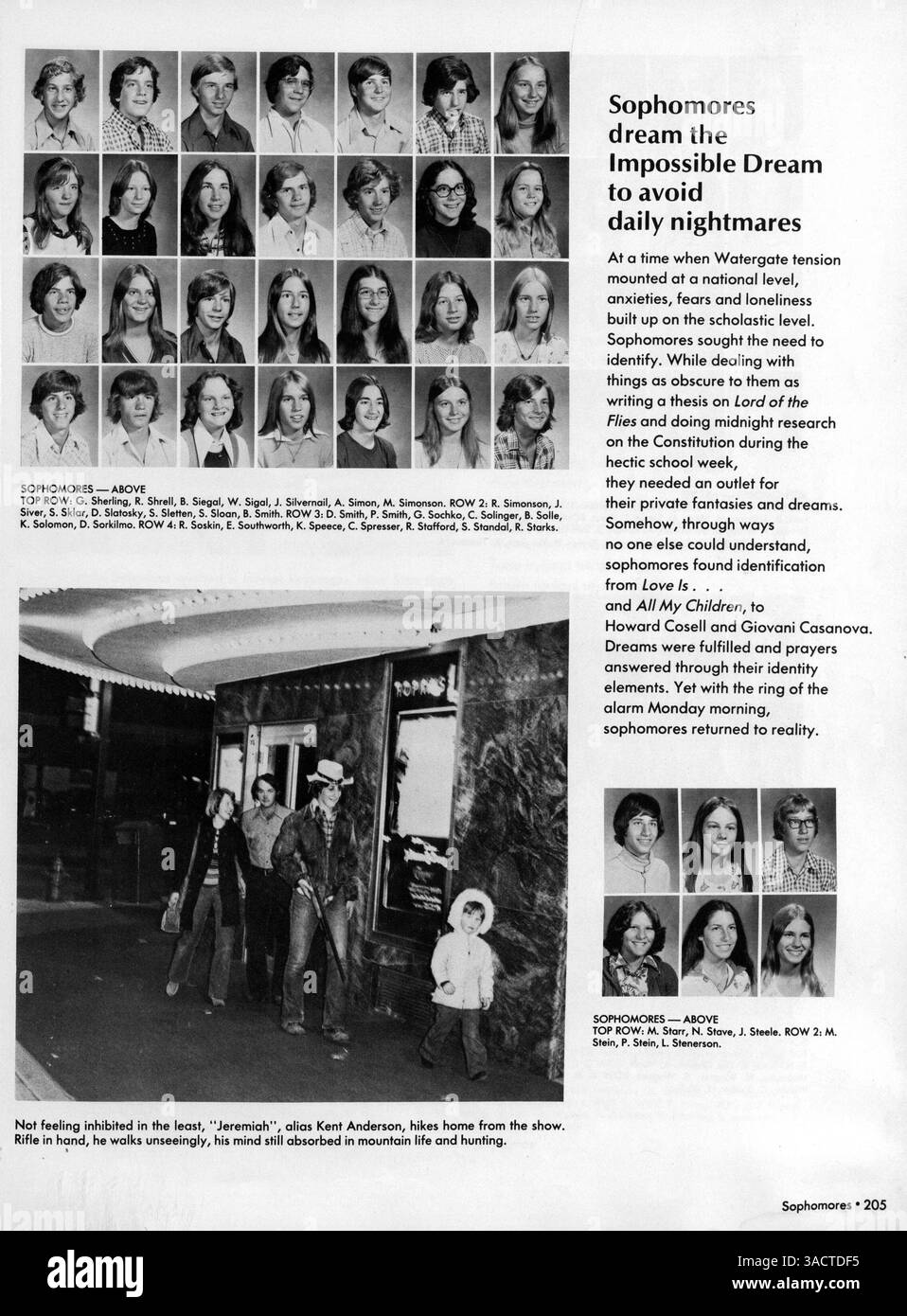 The 1975 Echowan Yearbook records the major events of the 1974-1975 ...