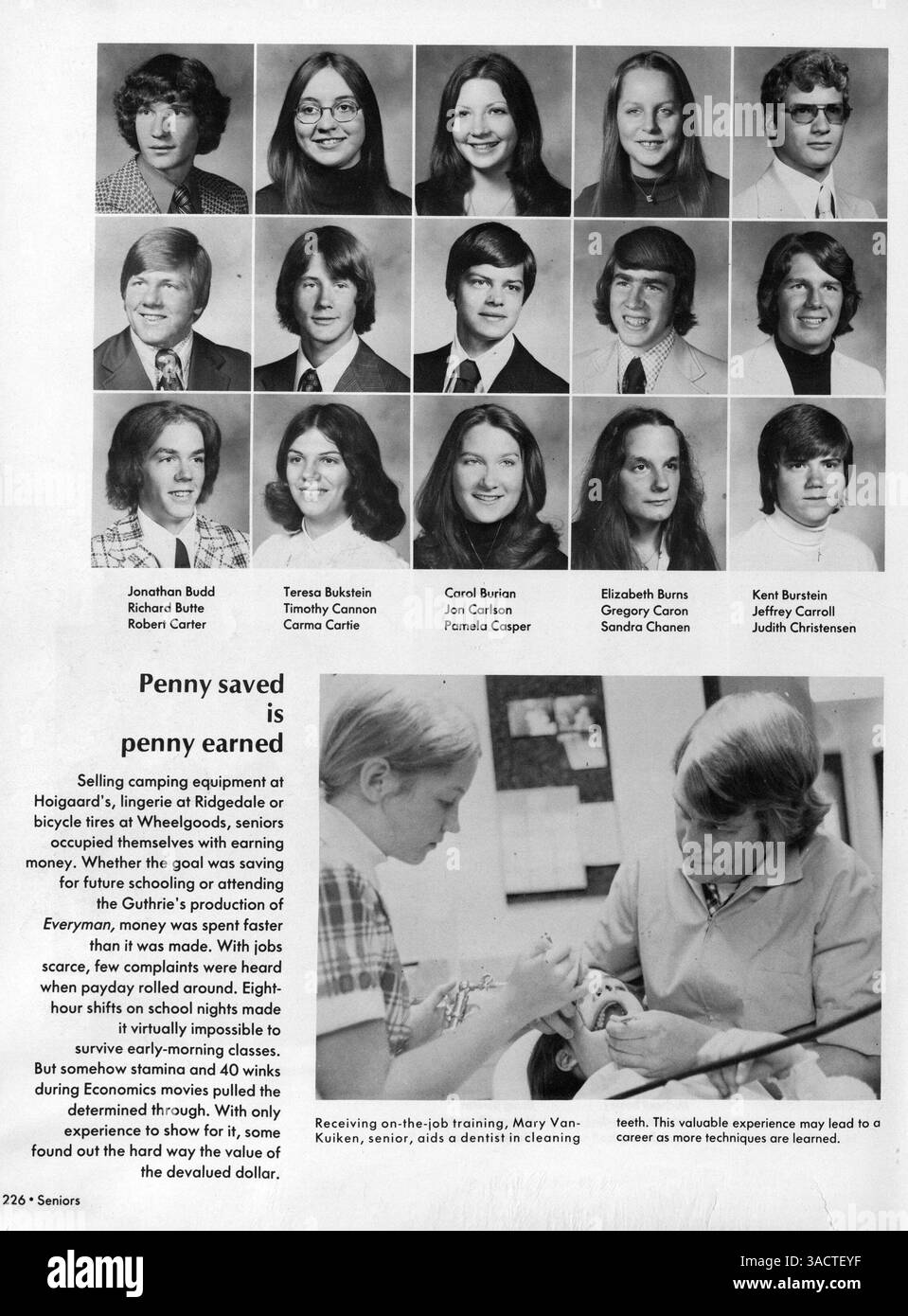 The 1975 Echowan Yearbook from St. Louis Park High School offers a ...