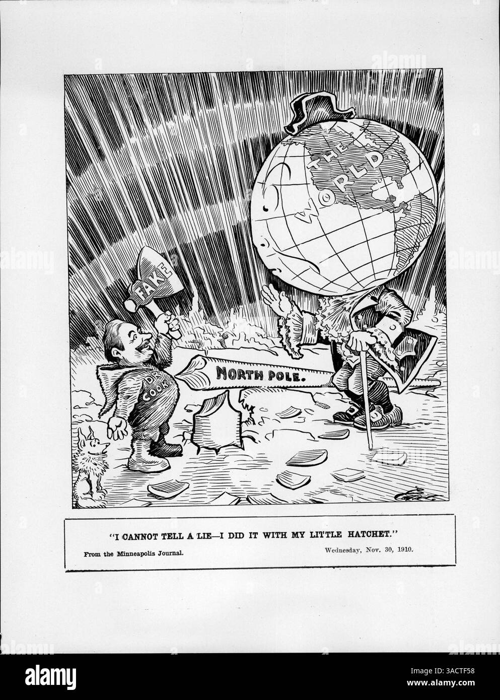 Referencing his controversial claim in 1909 hi-res stock photography ...