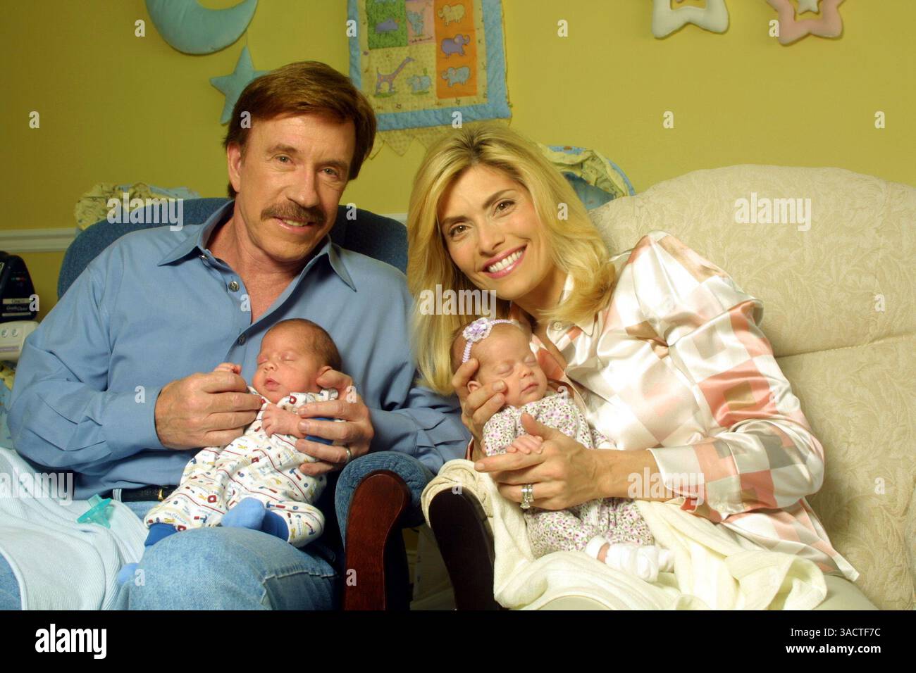 Oct 03, 2001; Los Angeles, CA, USA; CHUCK NORRIS and His wife GENA with ...
