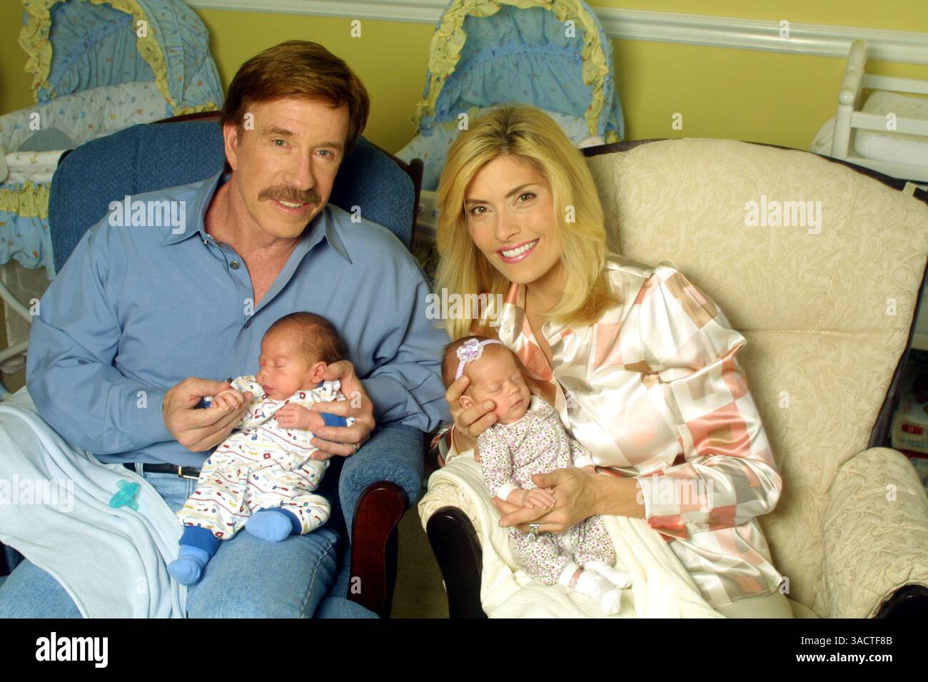 Oct 03, 2001; Los Angeles, CA, USA; CHUCK NORRIS and wife GENA with ...