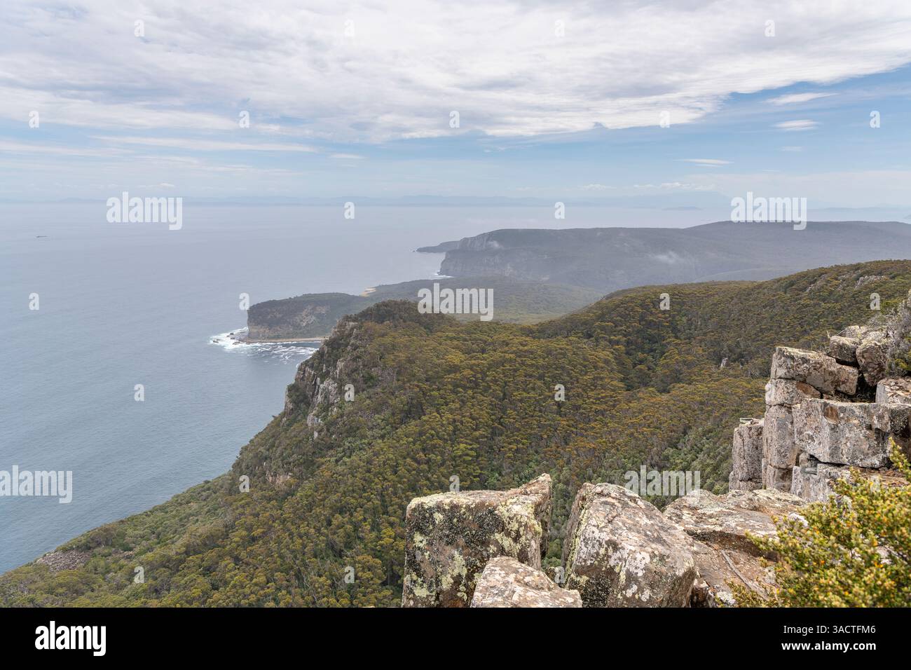 Cape Raoul, a mighty cliff with breathtaking views of the deep and wide ...