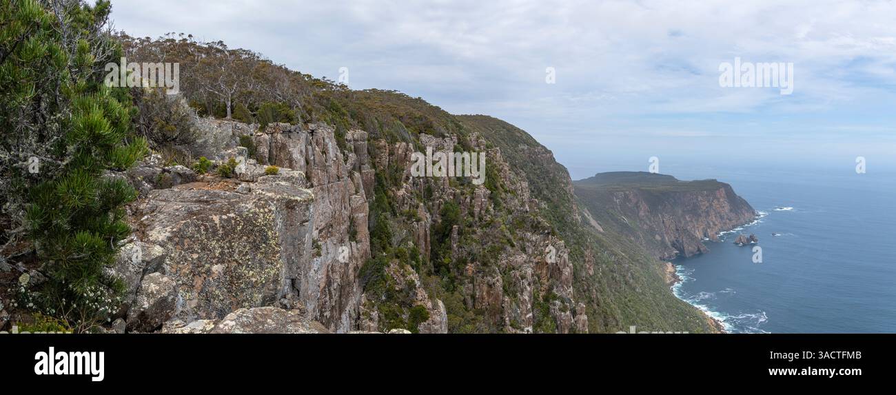 Cape Raoul, a mighty cliff with breathtaking views of the deep and wide ...