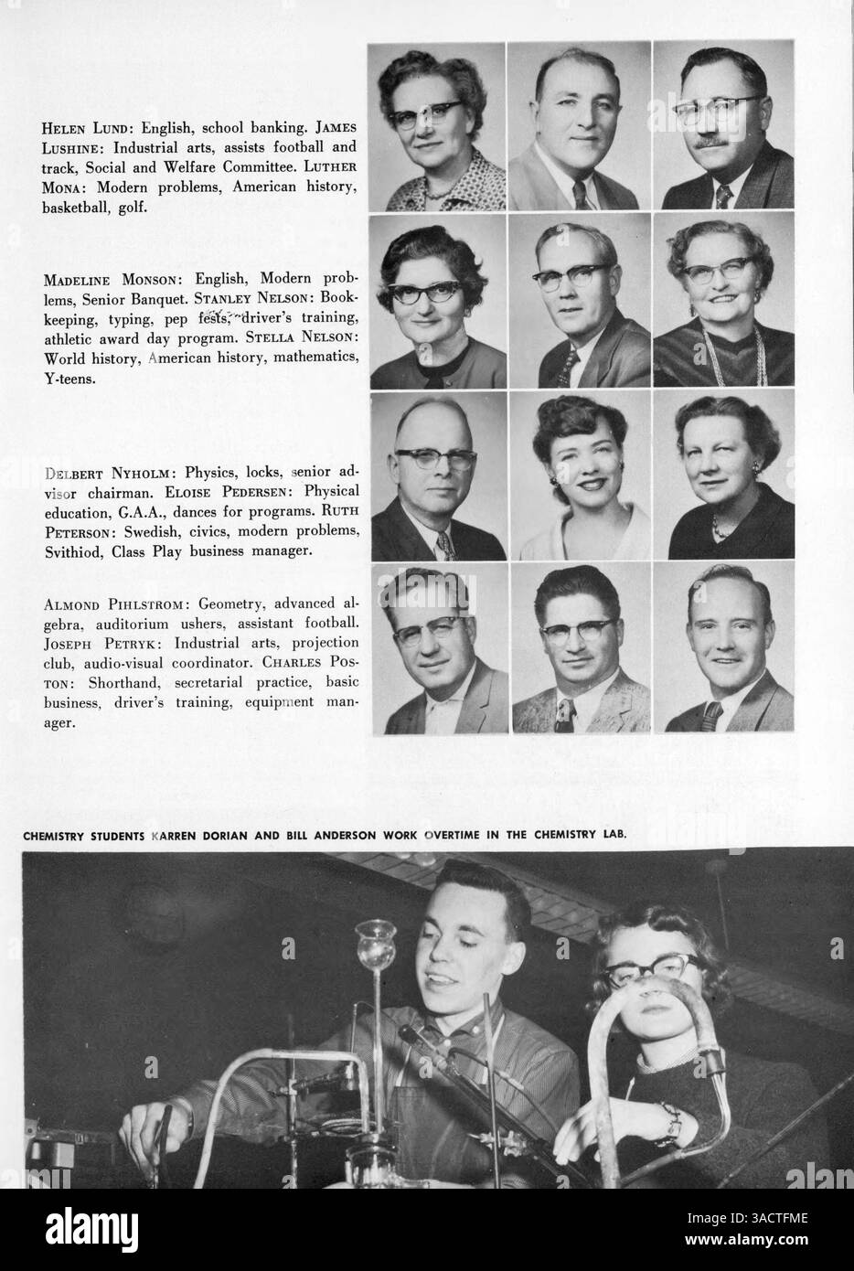 The 'Tiger' yearbook from South High School, 1958, provides an overview ...