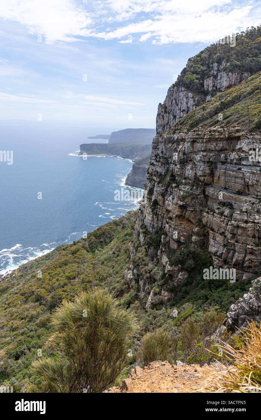 Cape Raoul, a mighty cliff with breathtaking views of the deep and wide ...