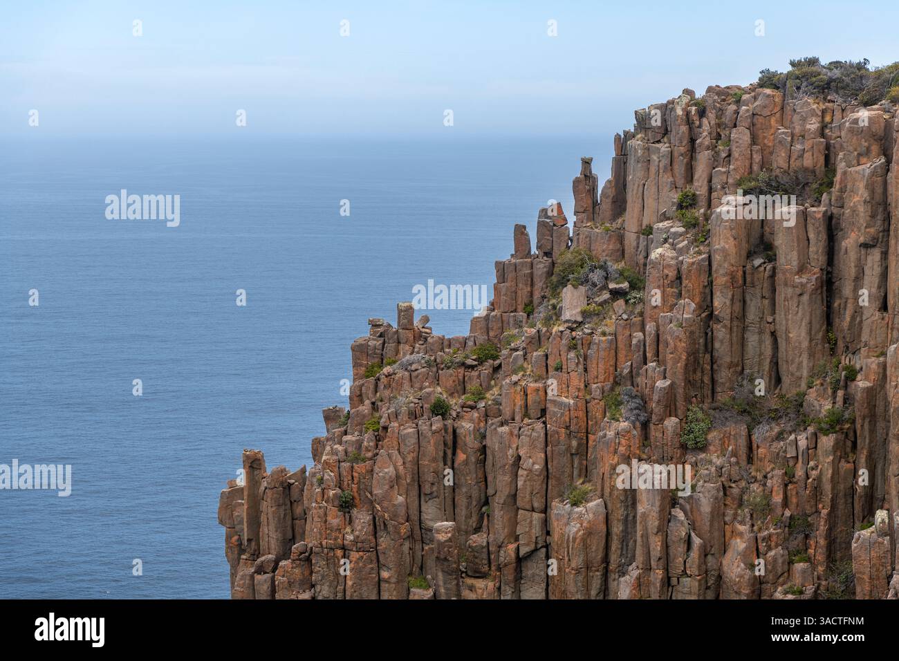 Cape Raoul, a mighty cliff with breathtaking views of the deep and wide ...