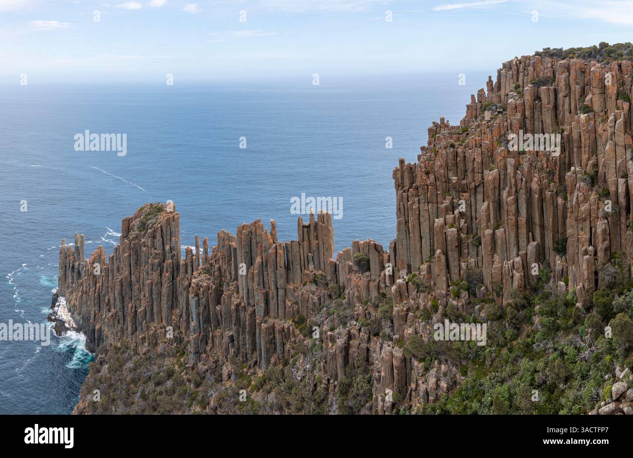 Cape Raoul, a mighty cliff with breathtaking views of the deep and wide ...