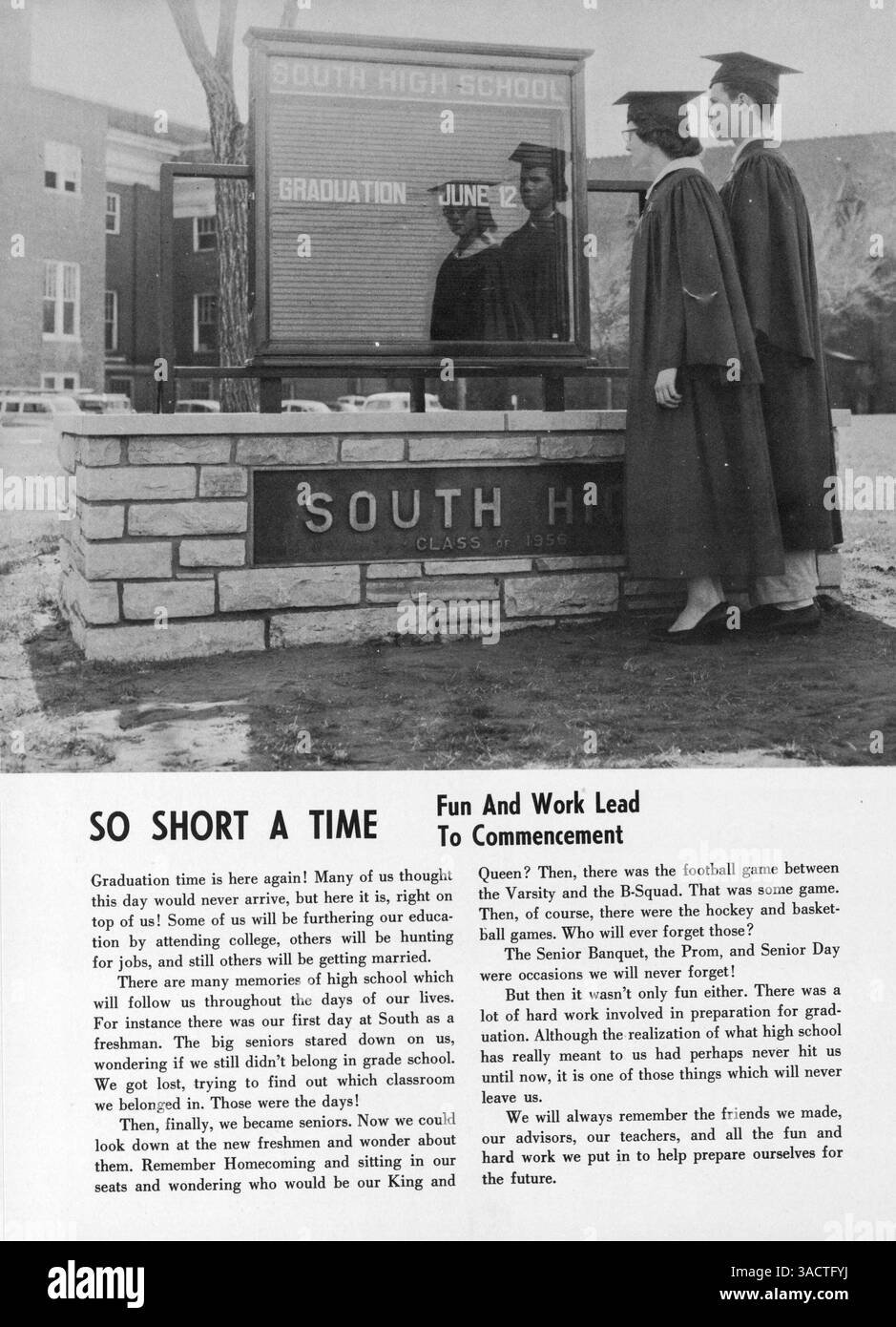 The 1958 Tiger Yearbook documents South High School’s 1957-1958 school ...