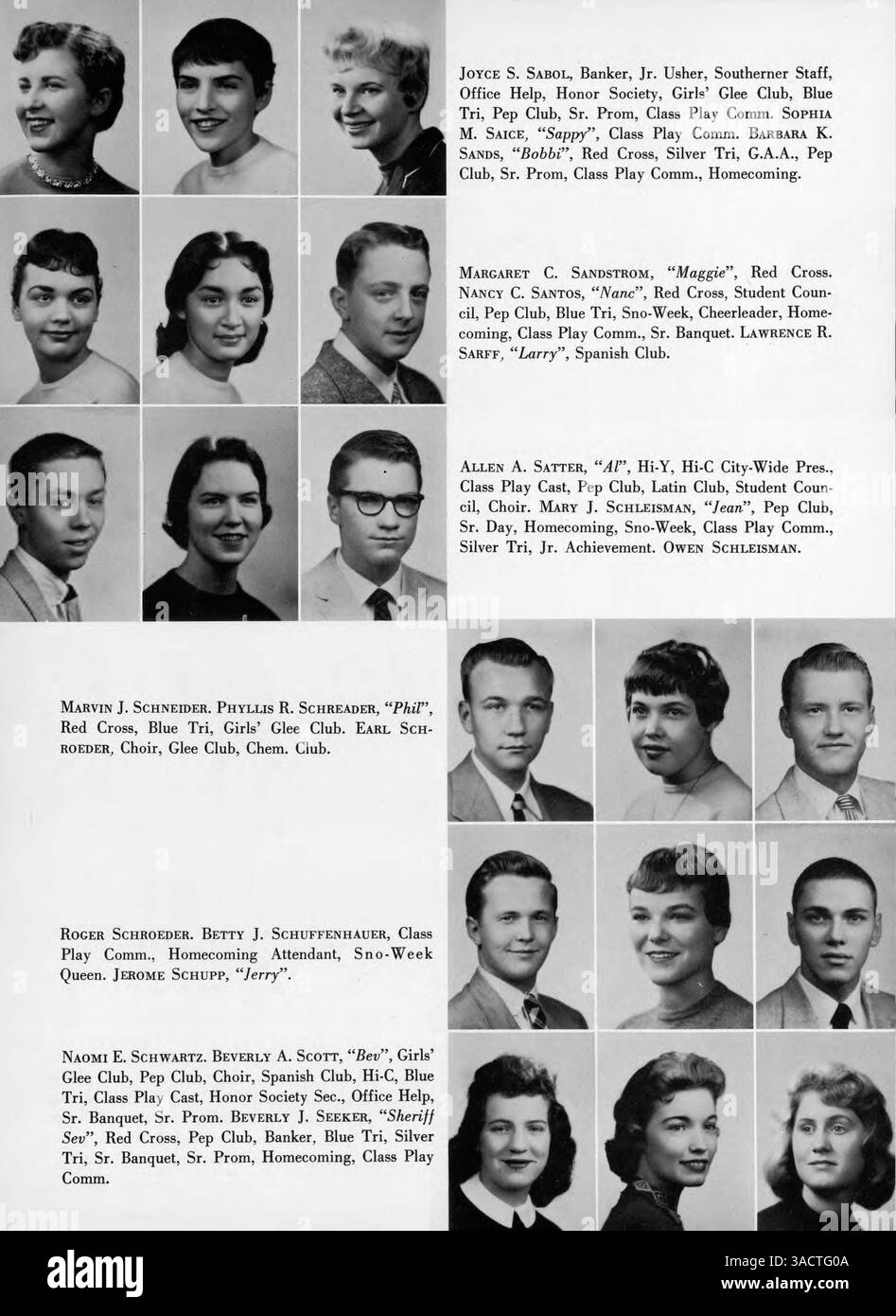 This South High School yearbook from 1958, 'Tiger,' offers a ...