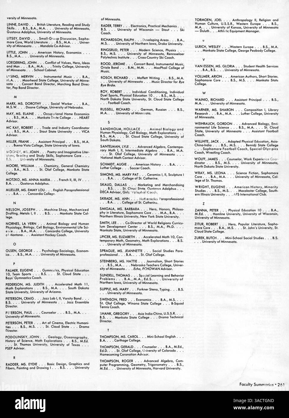 The 1975 Echowan Yearbook from St. Louis Park High School records ...