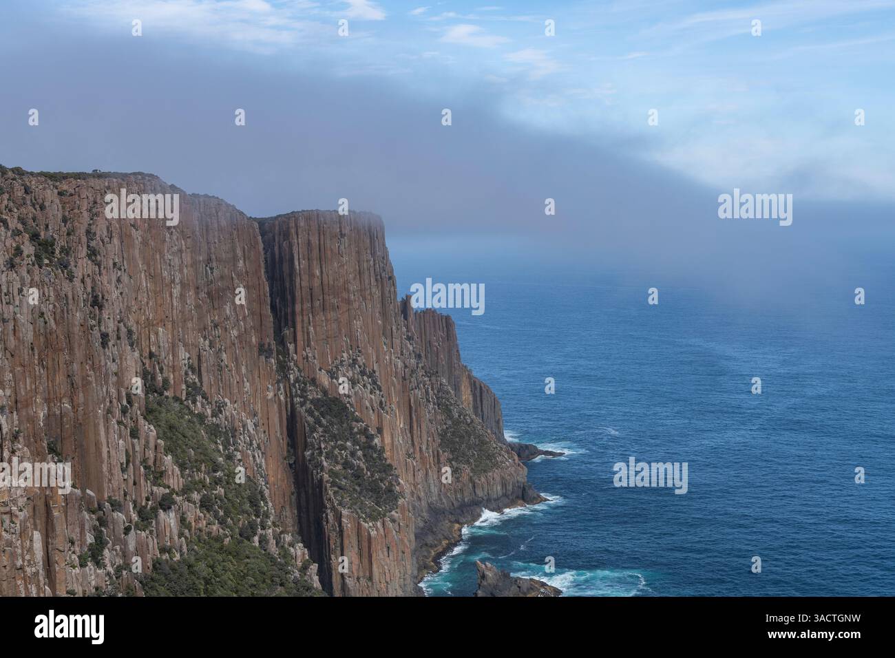 Cape Raoul, a mighty cliff with breathtaking views of the deep and wide ...