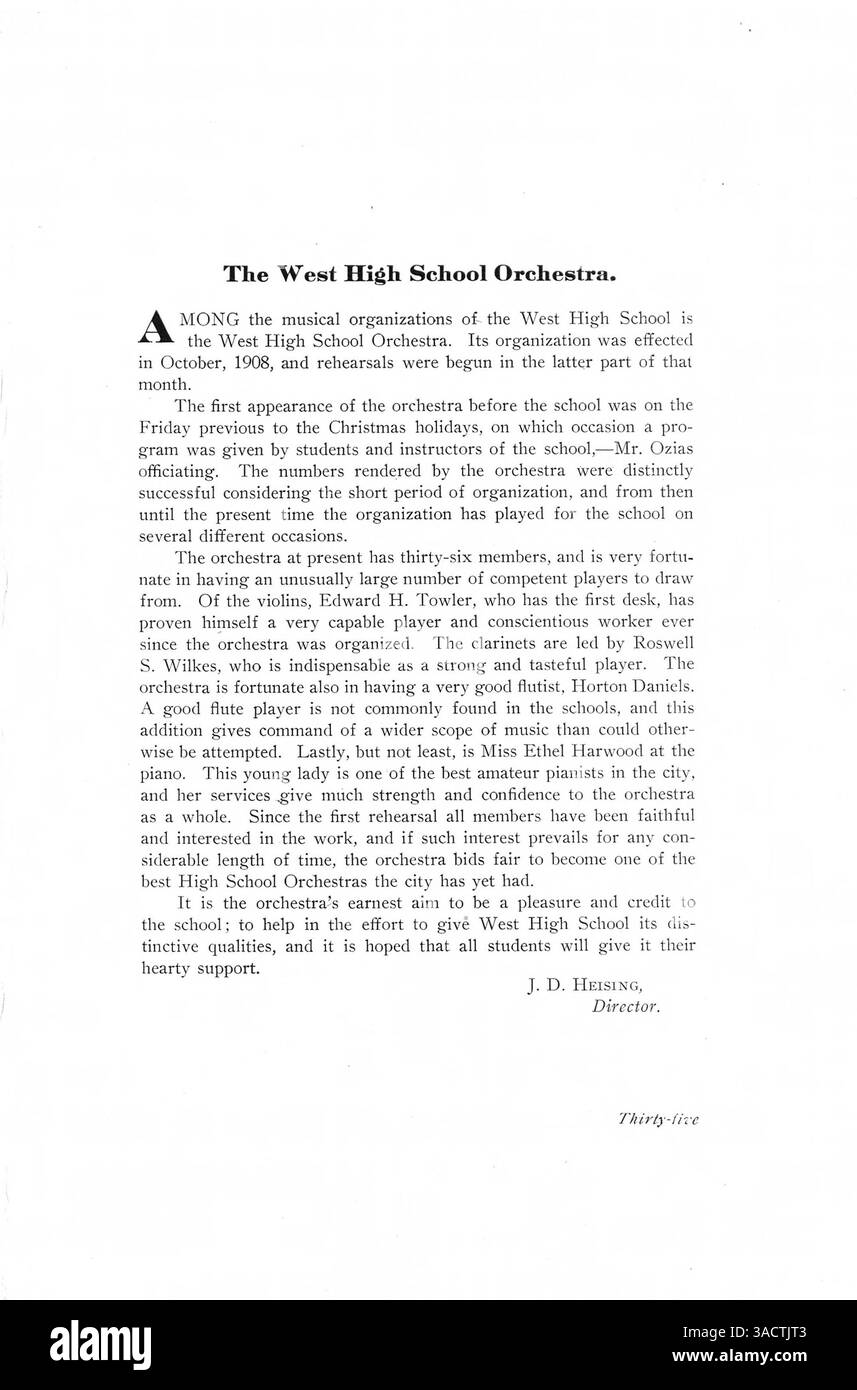 This 1909 edition of the Hesperian yearbook from West High School ...