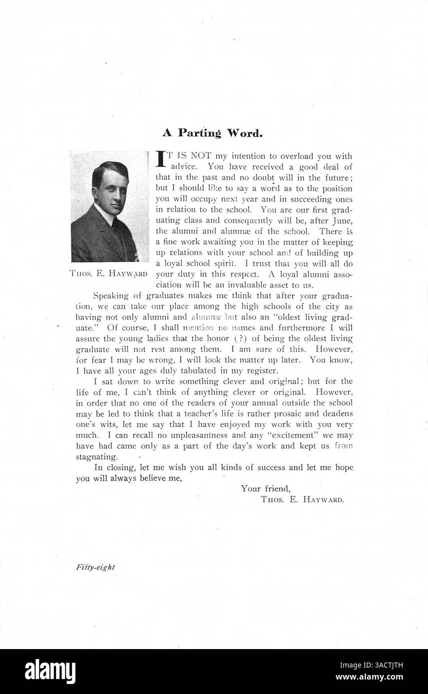 Highlights the school year at west high school Cut Out Stock Images ...