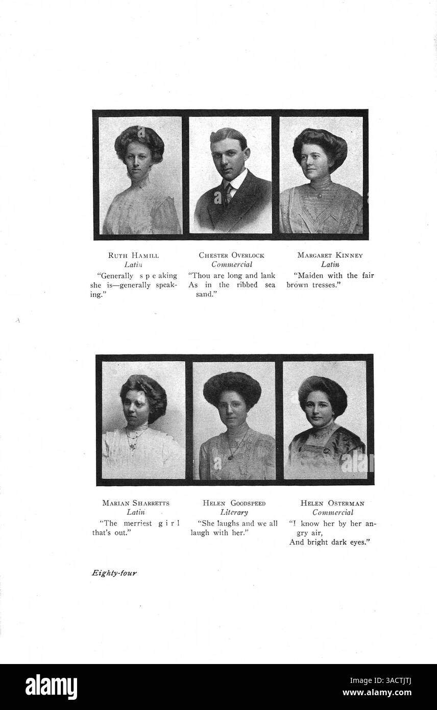 The 1909 Hesperian yearbook features key moments of West High School's ...