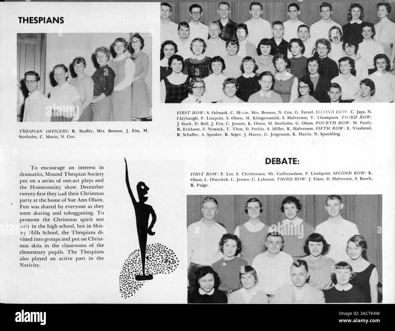 Captures the key moments of the 1956 1957 school year hi-res stock ...