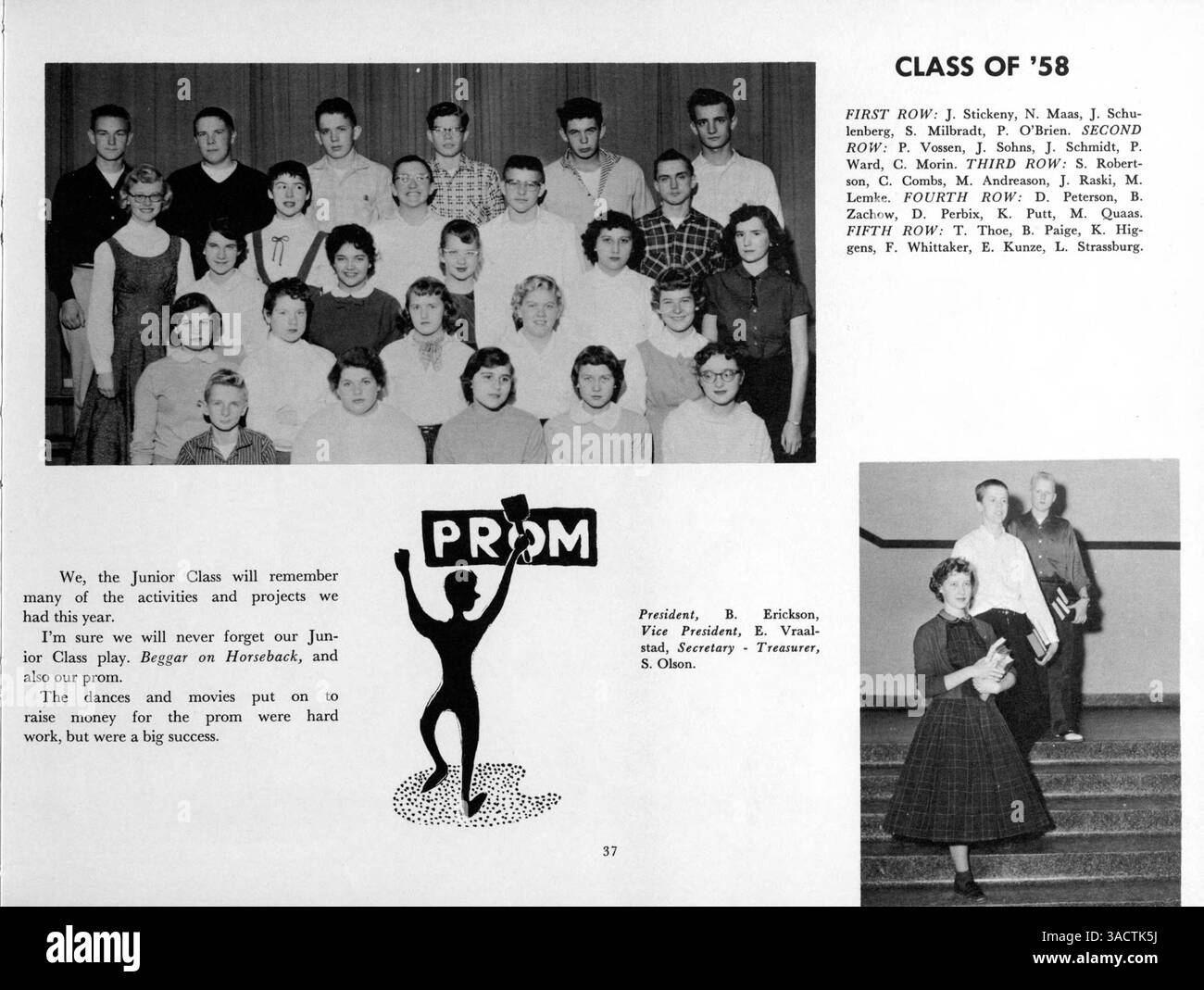 The 1957 edition of Mound High School's Mohian yearbook provides a ...