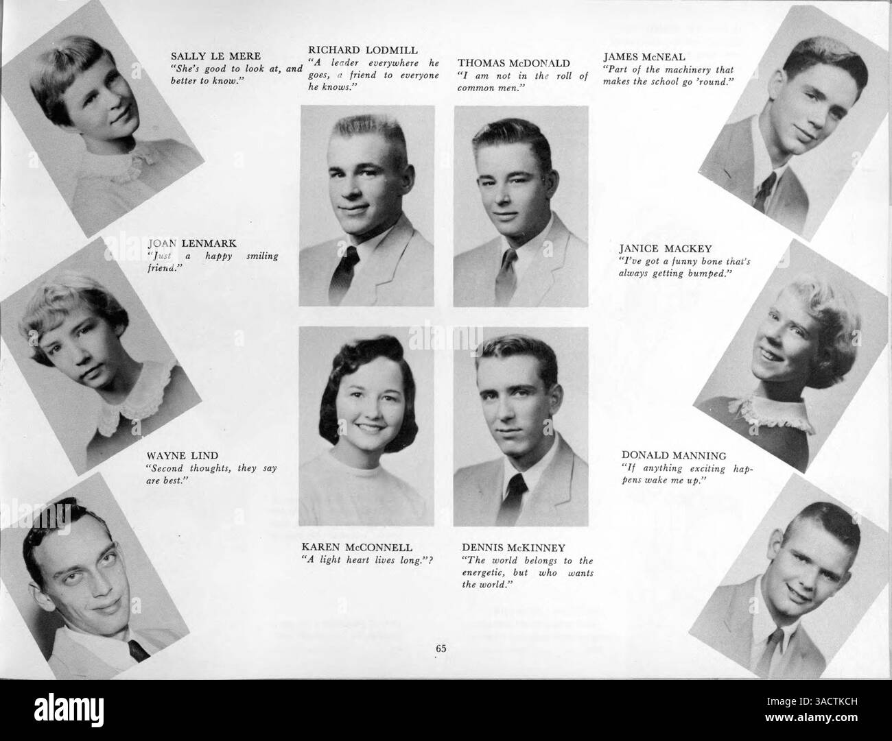 This high school annual from 1957 captures the events, people, and ...