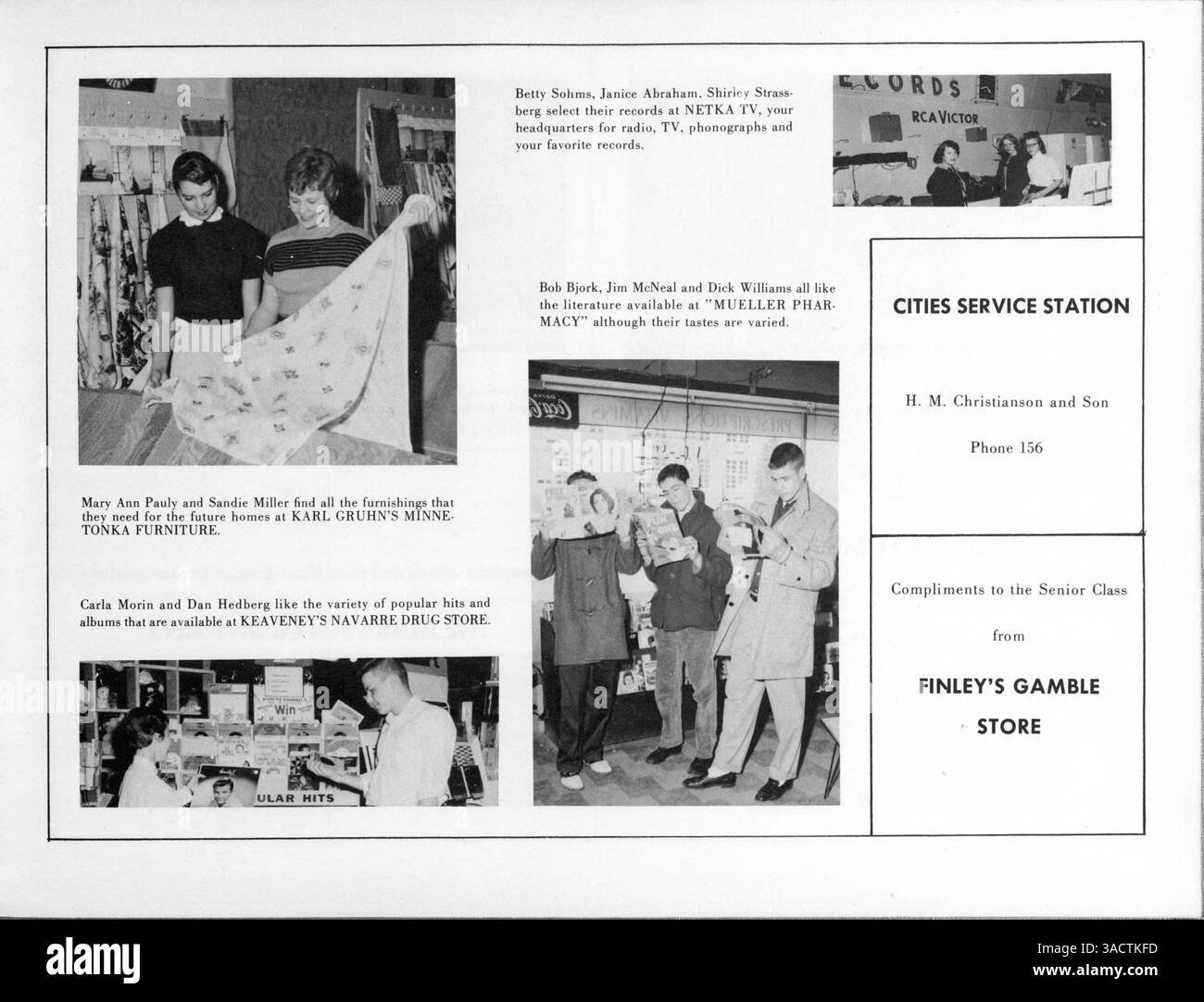 This 1957 Mohian yearbook from Mound High documents the students ...