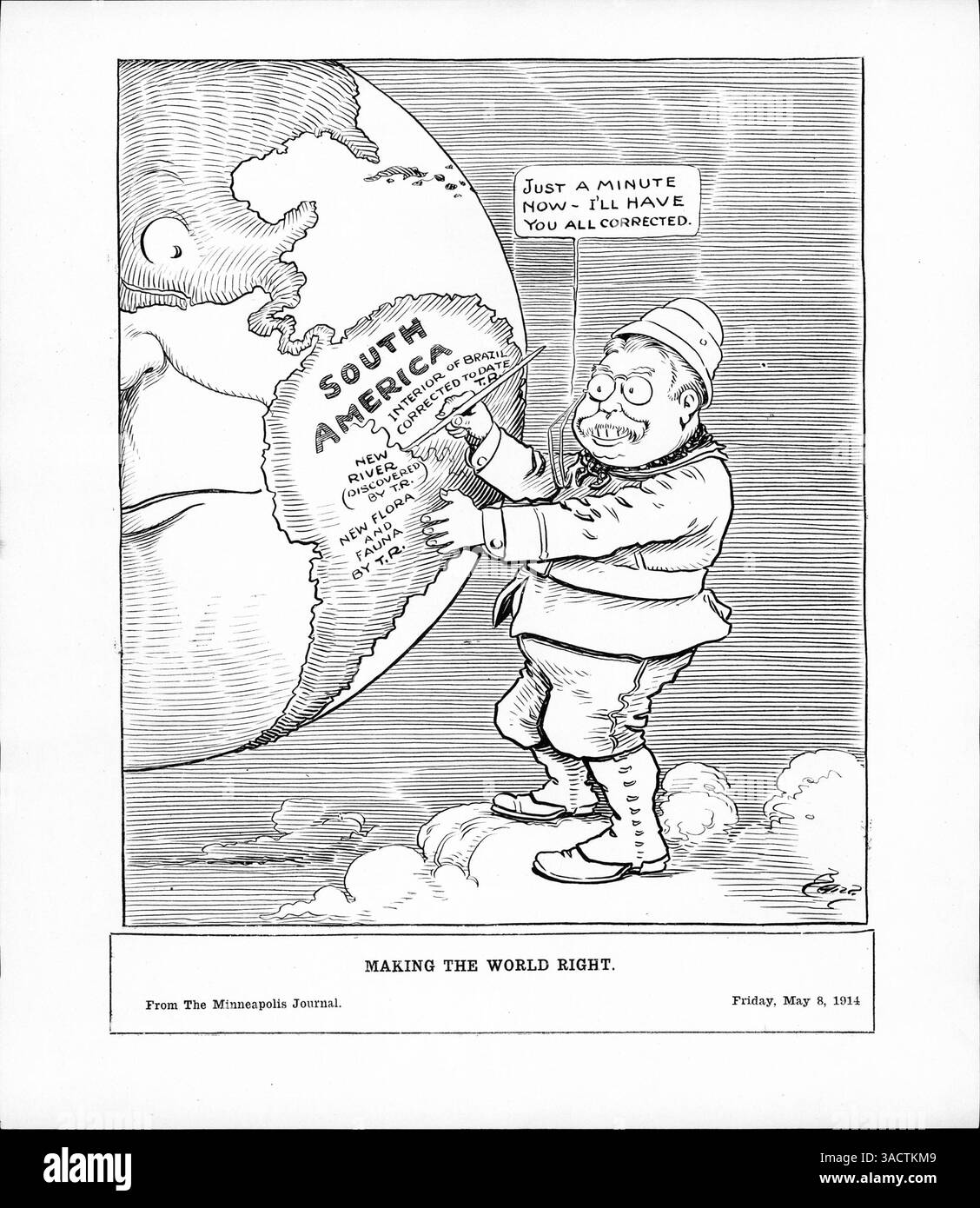 Theodore Roosevelt, after his South American expedition, explores and ...