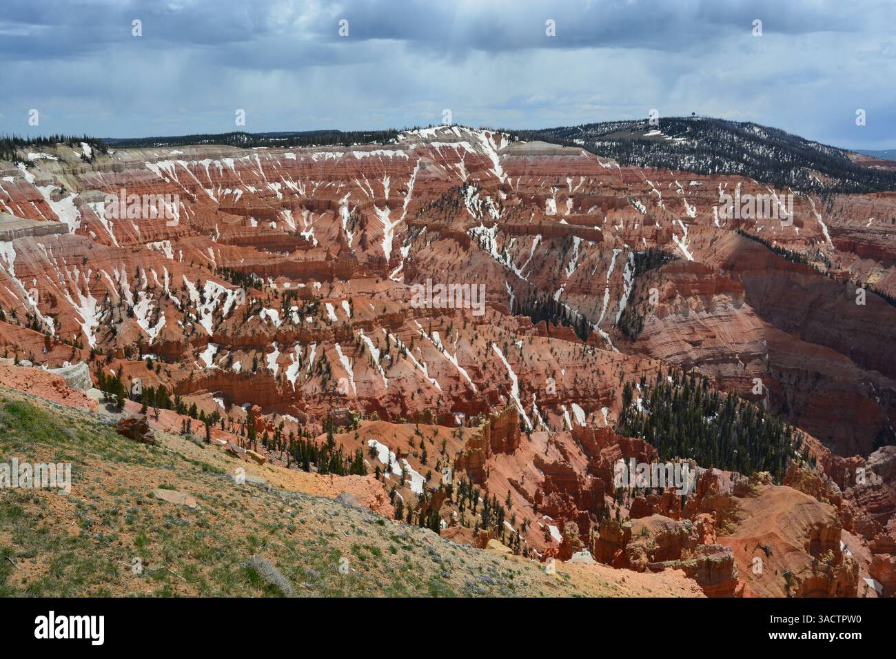 Cedar Breaks National Monument with snow in Cedar City Utah USA Stock ...