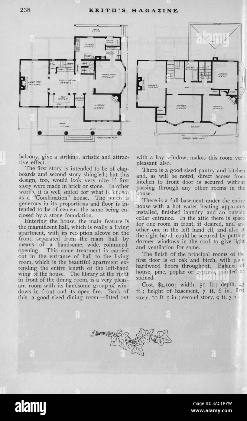The 1903 Keith's Magazine on Home Building includes monthly issues featuring architectural house ...