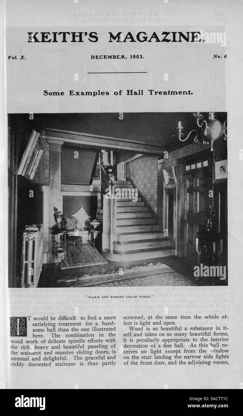 Keith's Magazine, a 1903 publication by Walter J. Keith, presents house ...