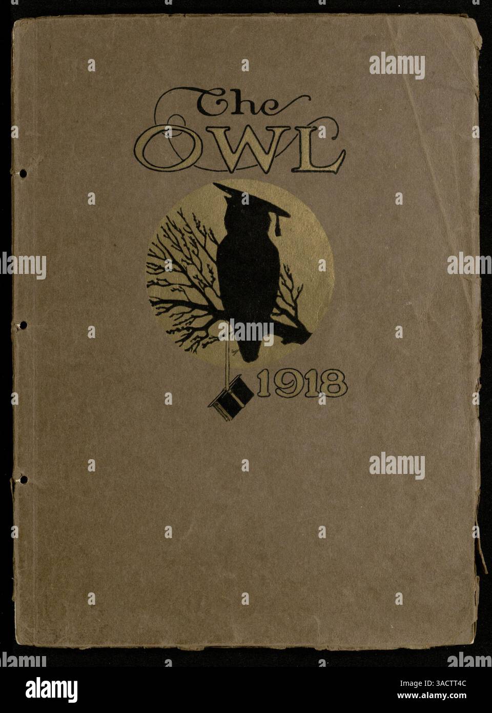The 1918 high school yearbook 'The Owl' documents the students ...