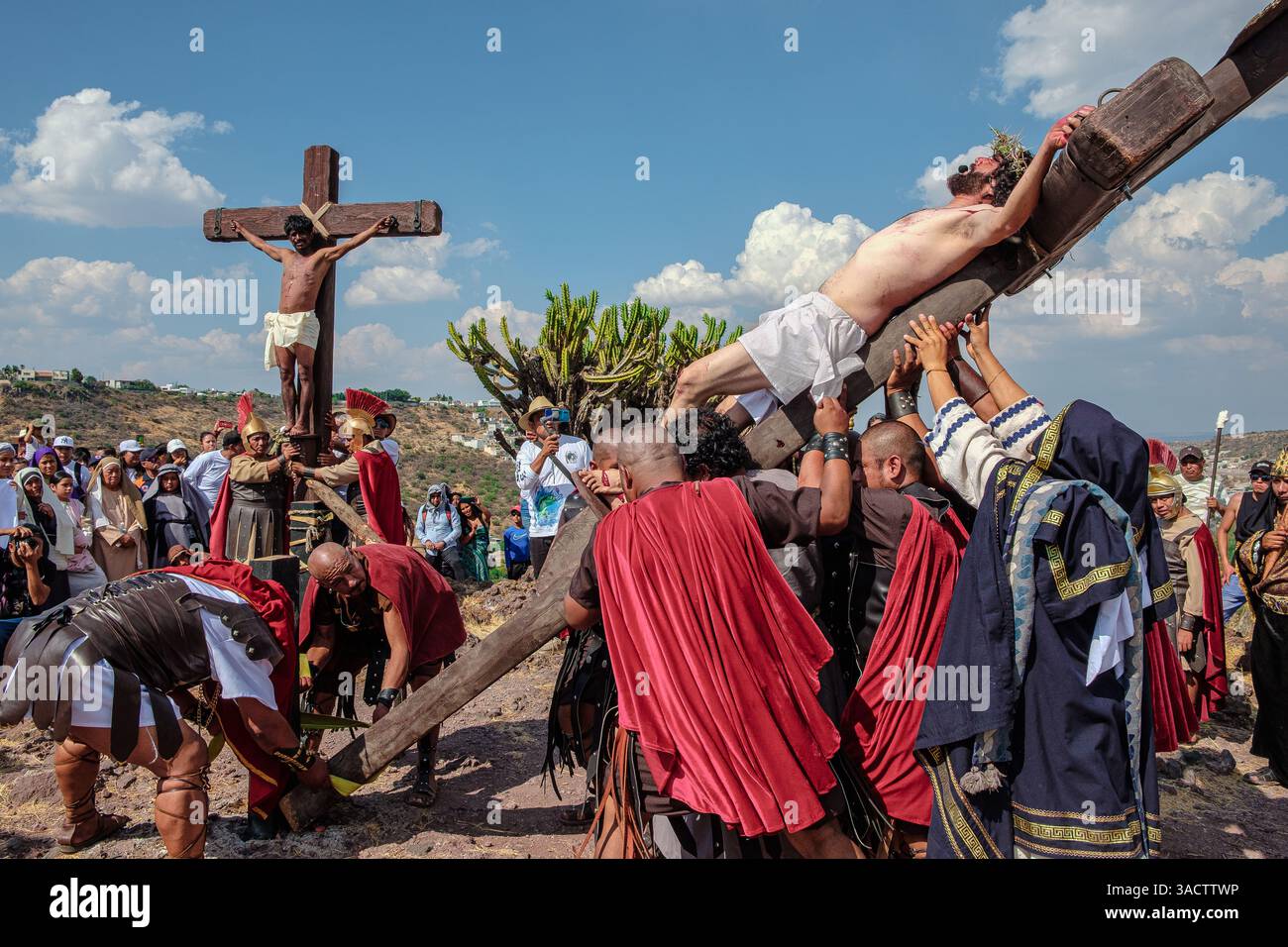 Good Friday representation of the Way of the Cross in La Cañada ...
