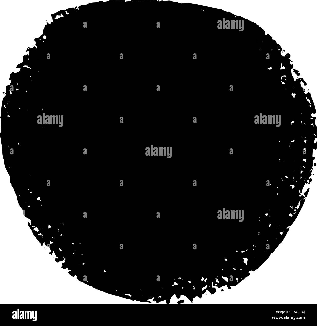 Hand-scribbled crayon circles with pastel texture. Paint oval shapes ...