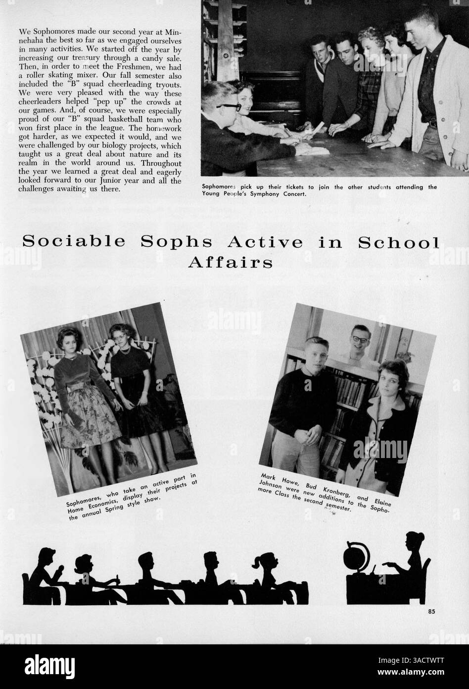 Minnehaha Academy's 1961 yearbook, 'Antler,' showcases students, faculty, athletic programs ...