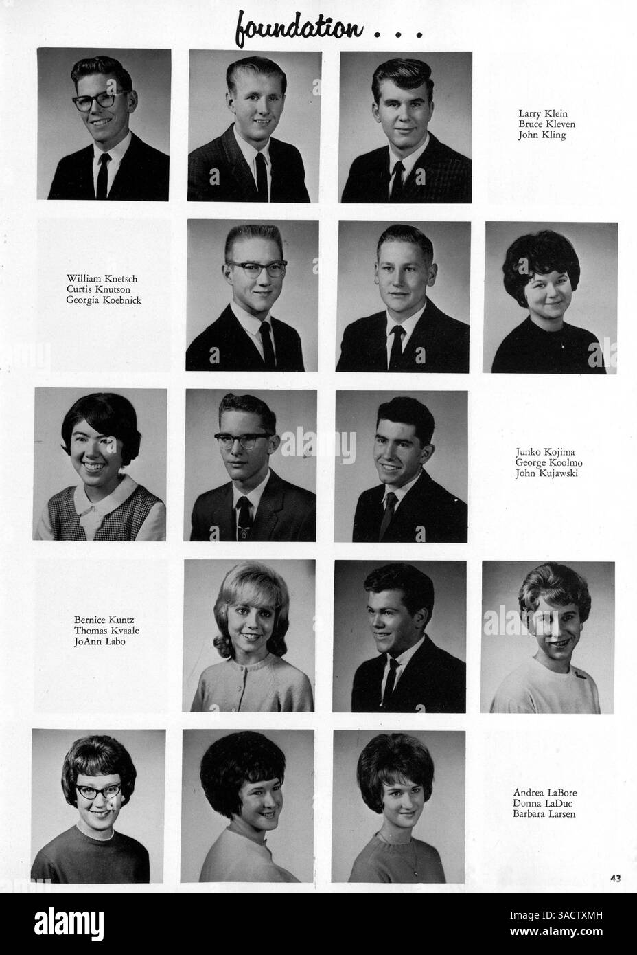 As well as significant events from the 1962 1963 school year hi-res ...