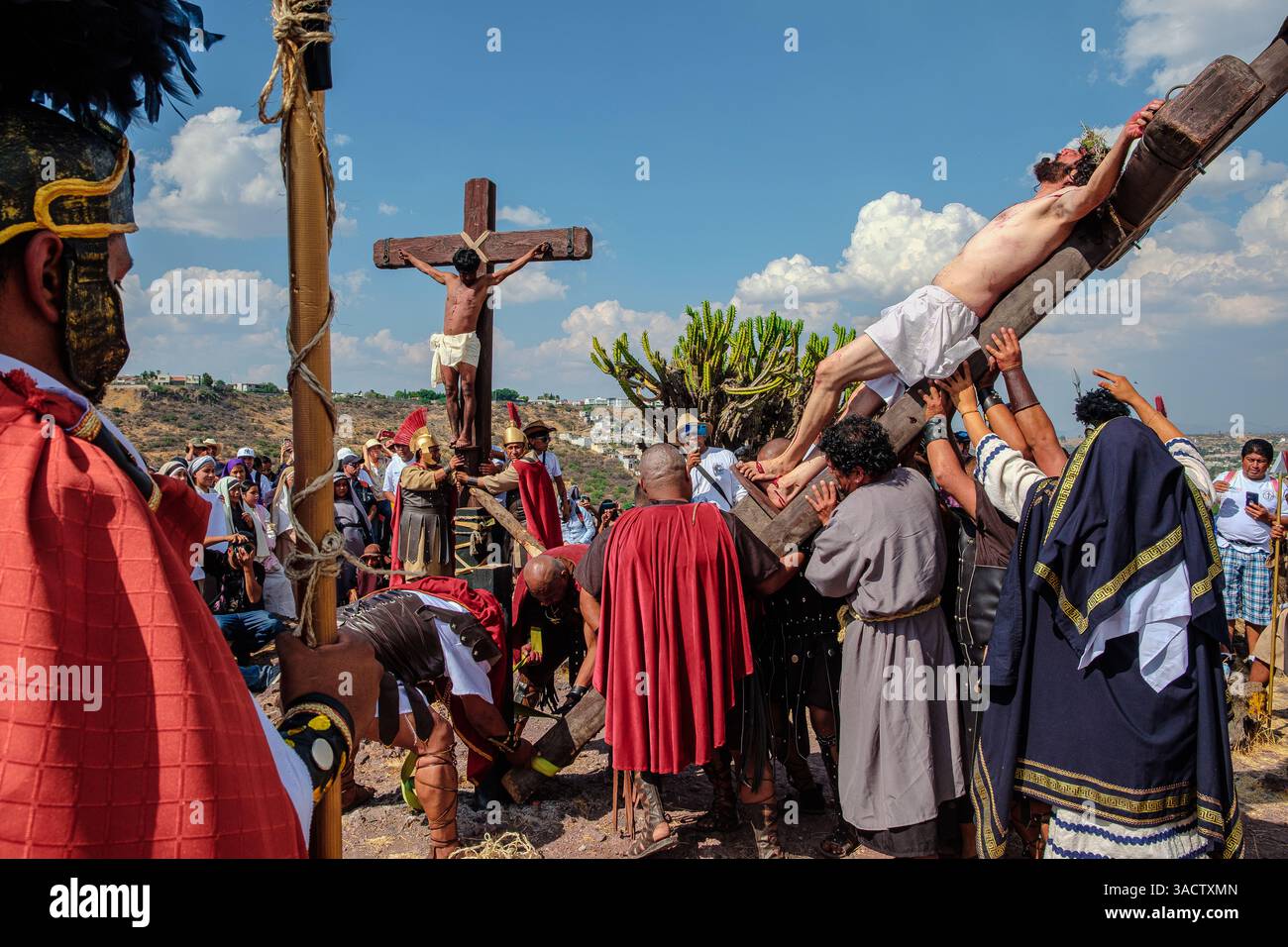 Good Friday representation of the Way of the Cross in La Cañada ...