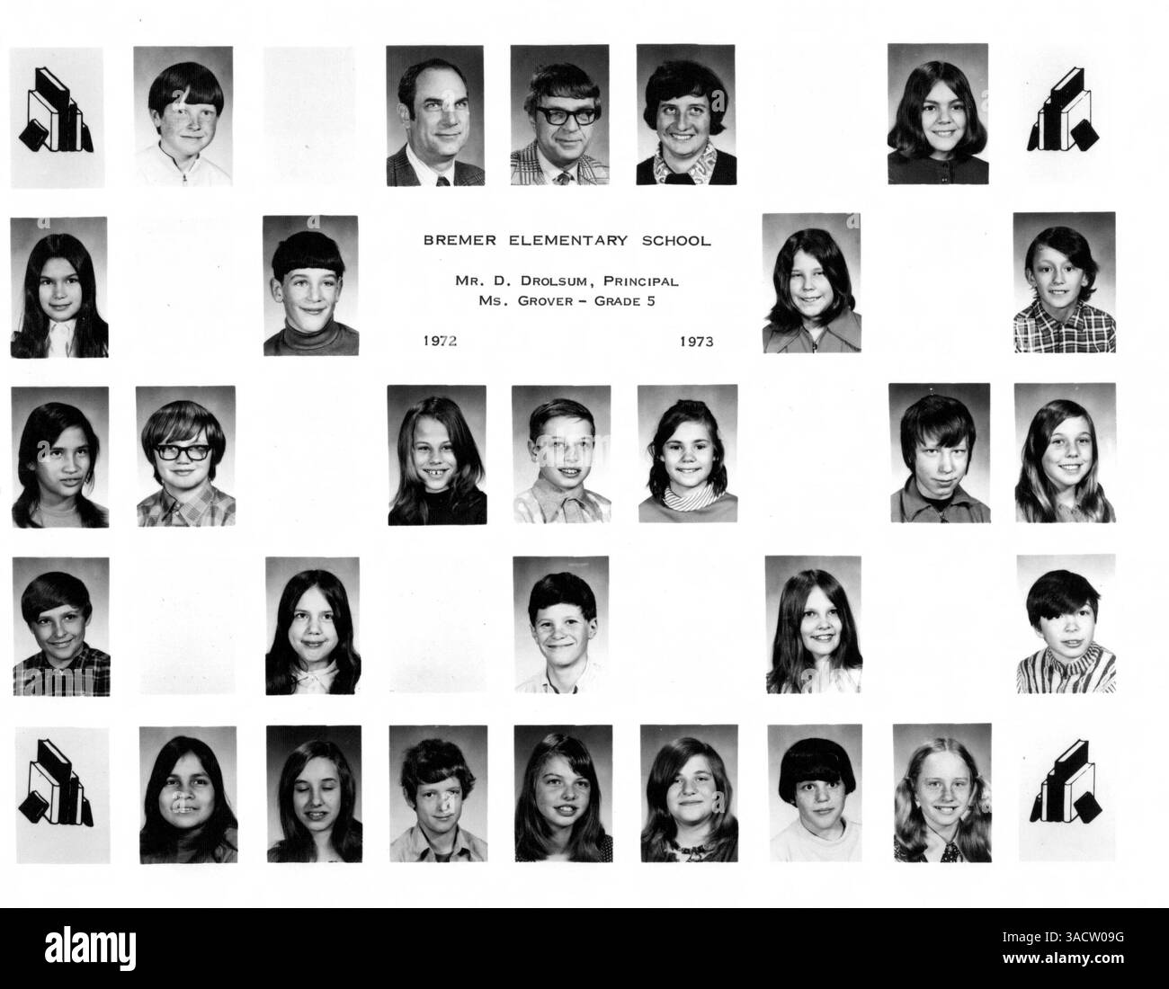 The 1973 Bremer Elementary Yearbook captures class photos from the 1972 ...
