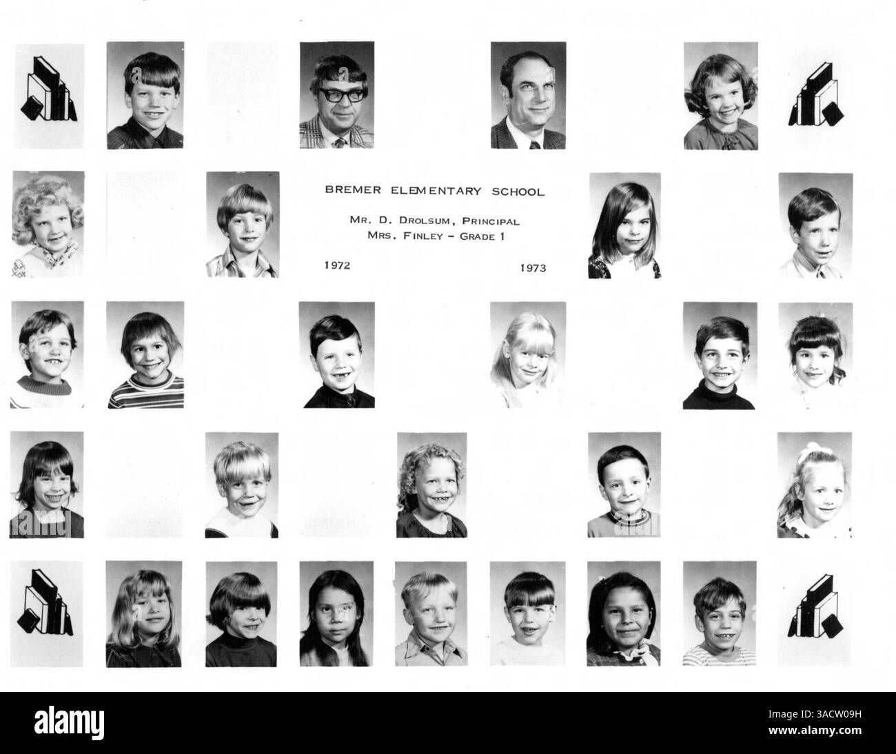 The 1973 Bremer Elementary Yearbook includes class photos from the 1972 ...