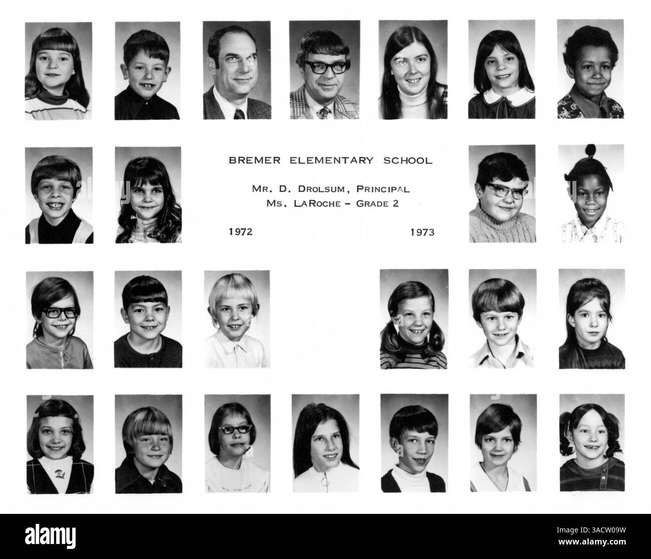 The 1973 Bremer Elementary Yearbook captures class photos from the 1972 ...
