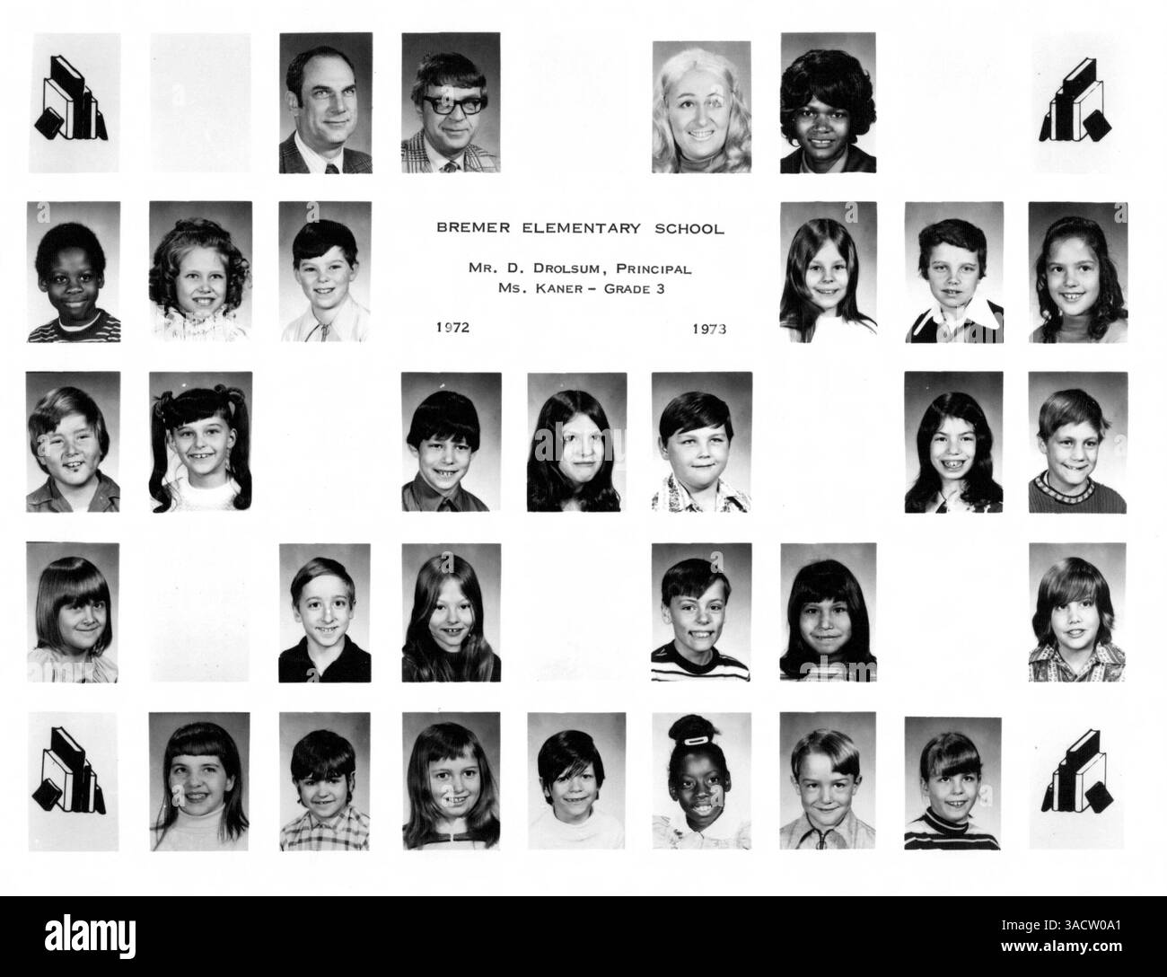 The 1973 Bremer Elementary Yearbook includes class photos from the 1972 ...