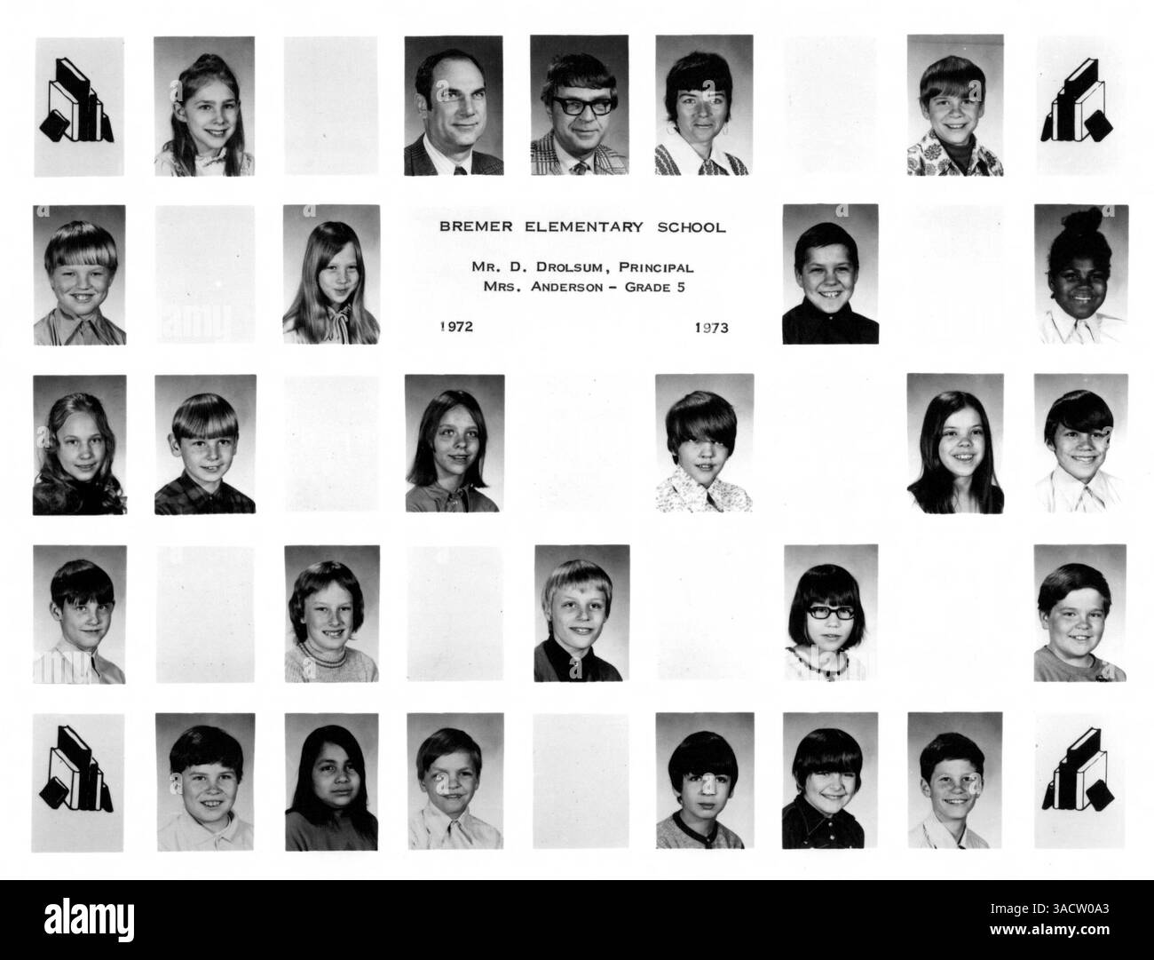 Class photos from Bremer Elementary School's 1972-1973 yearbook ...