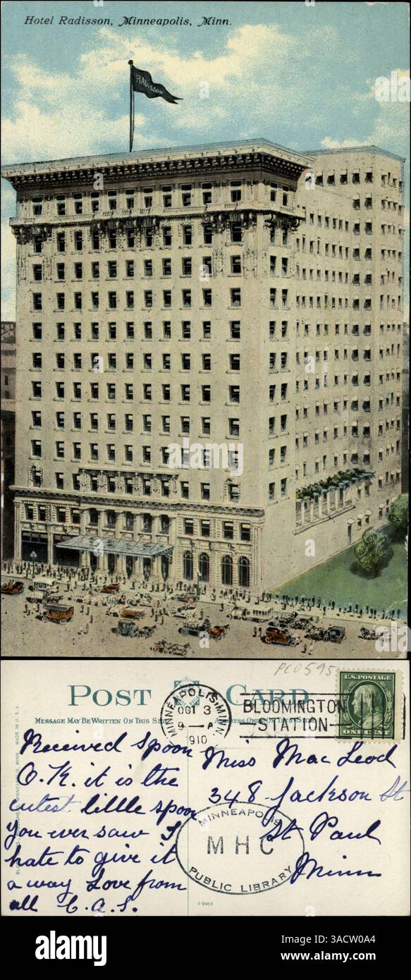 1910 it includes a message and an image hi-res stock photography and ...