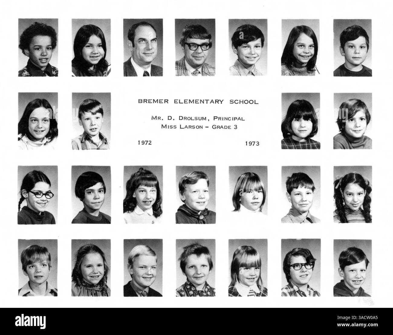 This Bremer Elementary Yearbook from 1973 captures class photos of ...
