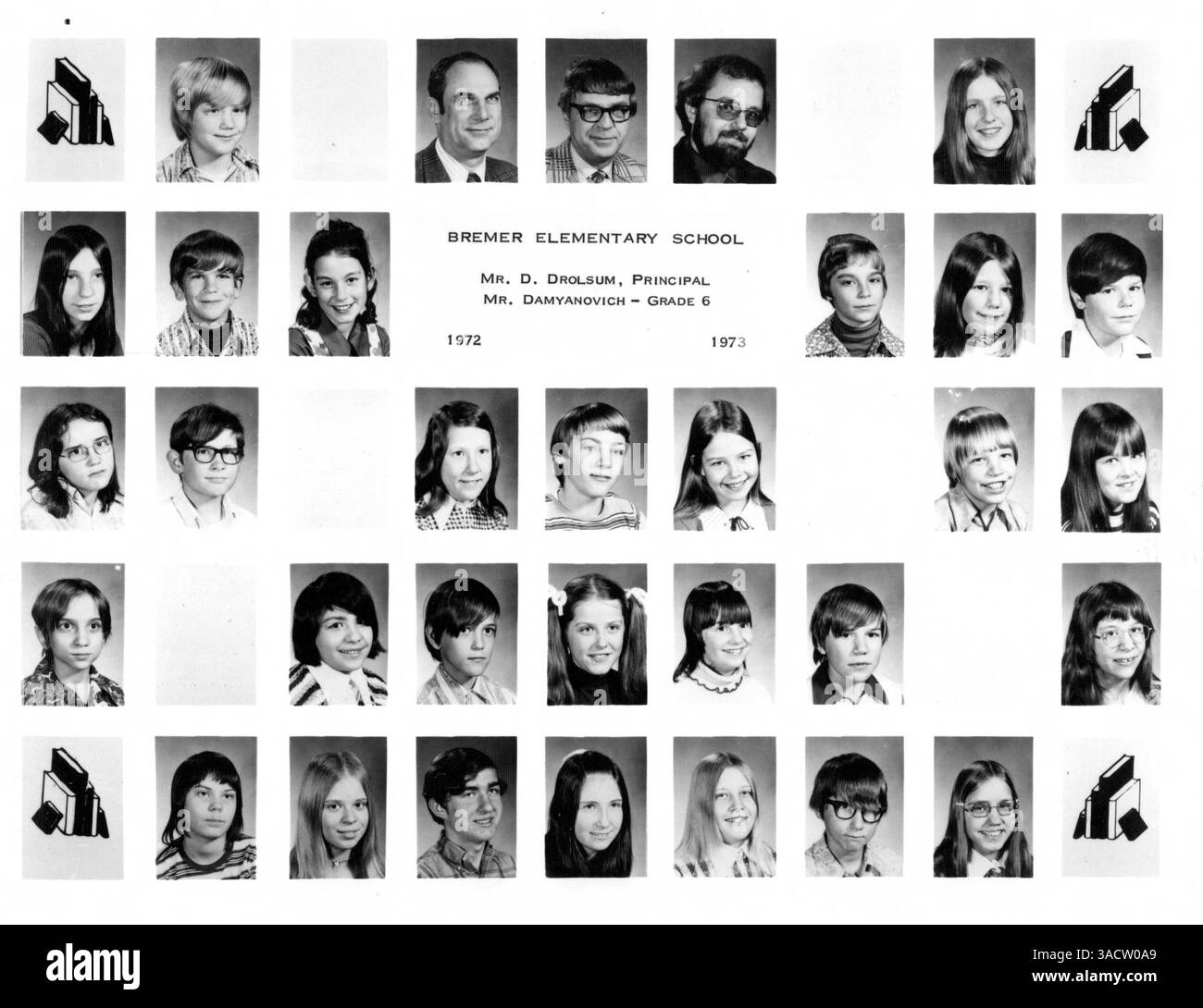 Photos from the 1973 Bremer Elementary Yearbook capture the 1972-1973 ...