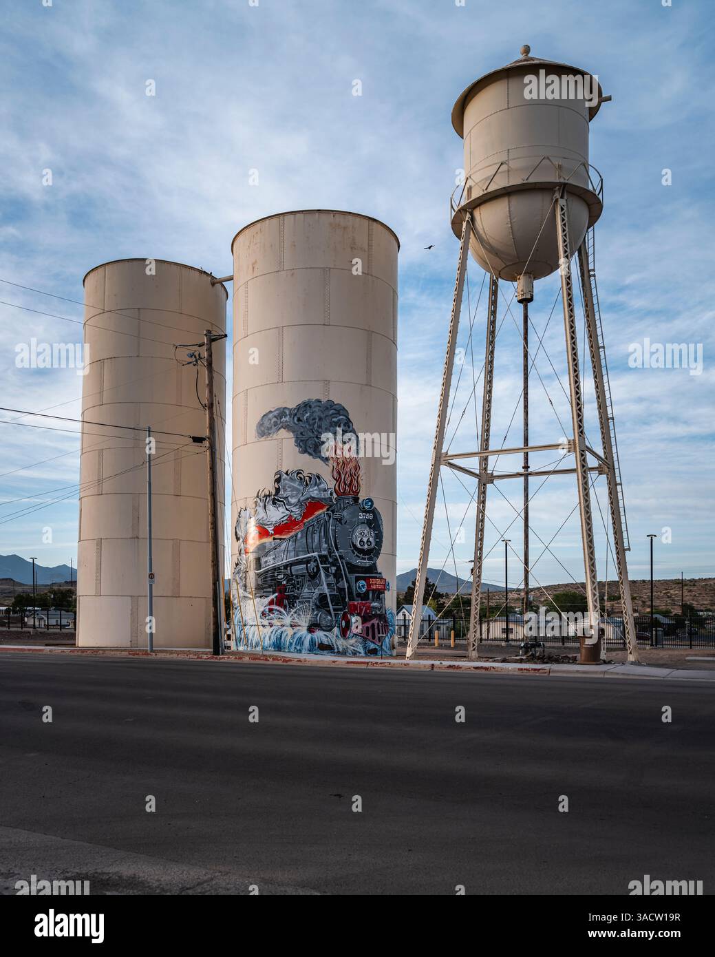 Water Tower, Route 66, Kingman, USA, Arizona Stock Photo - Alamy