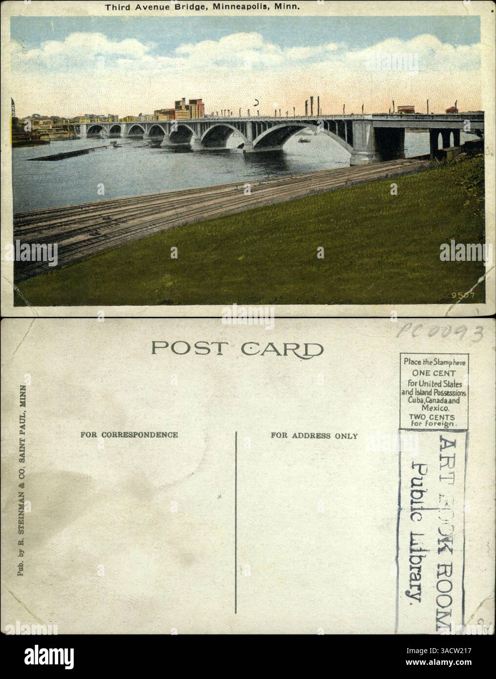 The Third Avenue Bridge in Minneapolis, photographed from the exterior ...