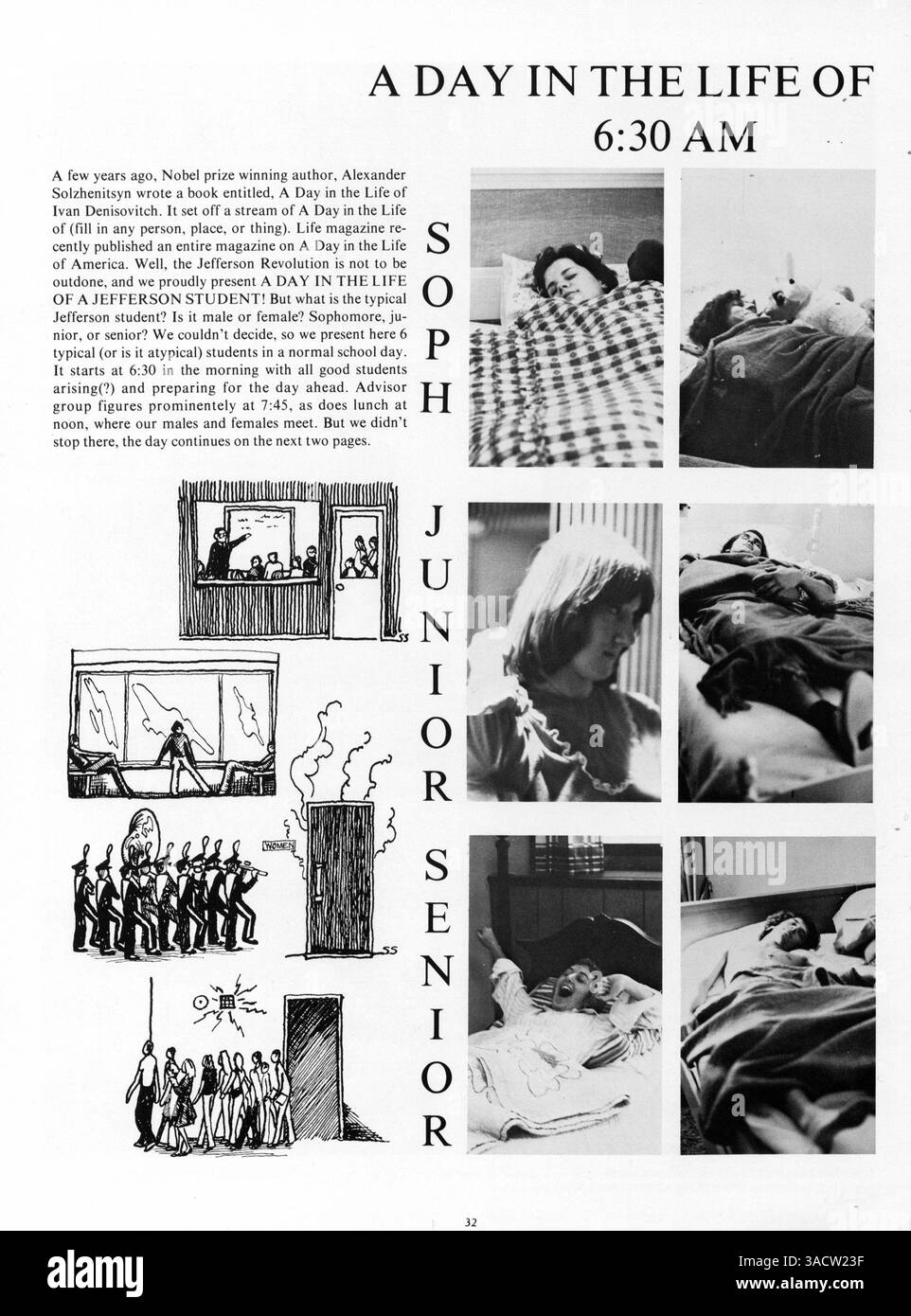 1975 yearbook Black and White Stock Photos & Images - Alamy