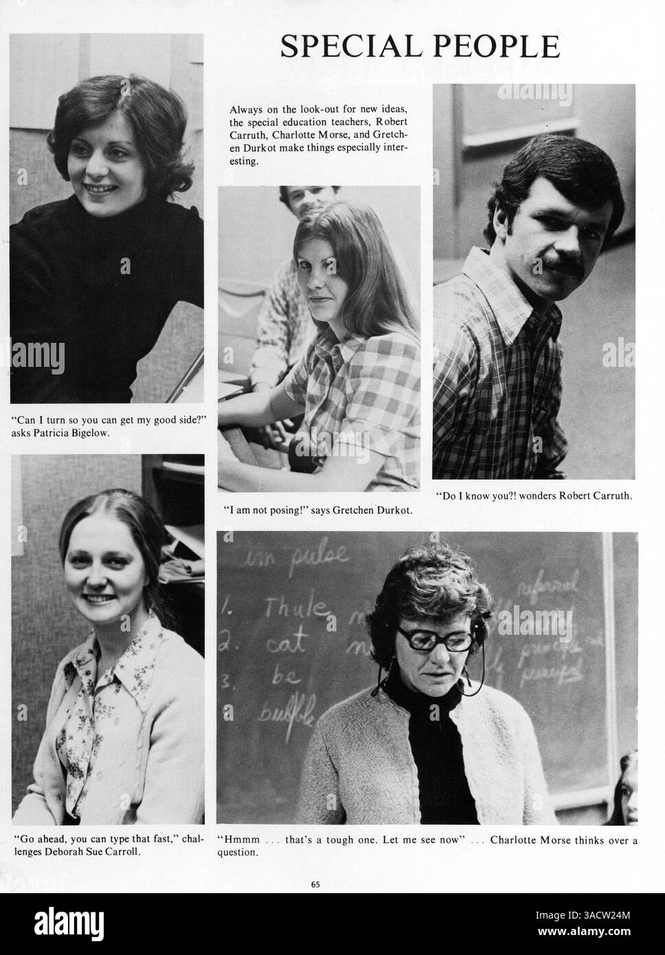 Documents major events of the 1974 1975 school year hi-res stock ...