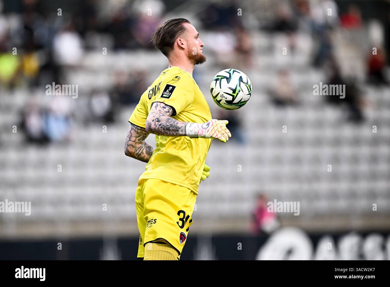 30 Theo GUIVARCH (cf63) during the Ligue 2 BKT match between Paris FC ...