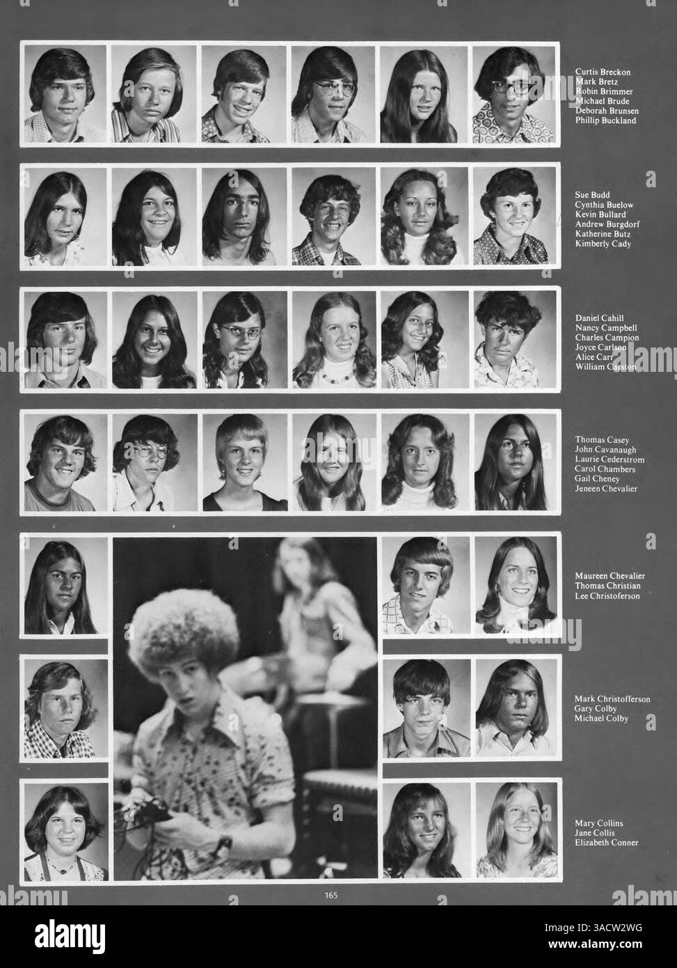 Yearbook highlights jefferson high schools 1974 1975 year hi-res stock ...