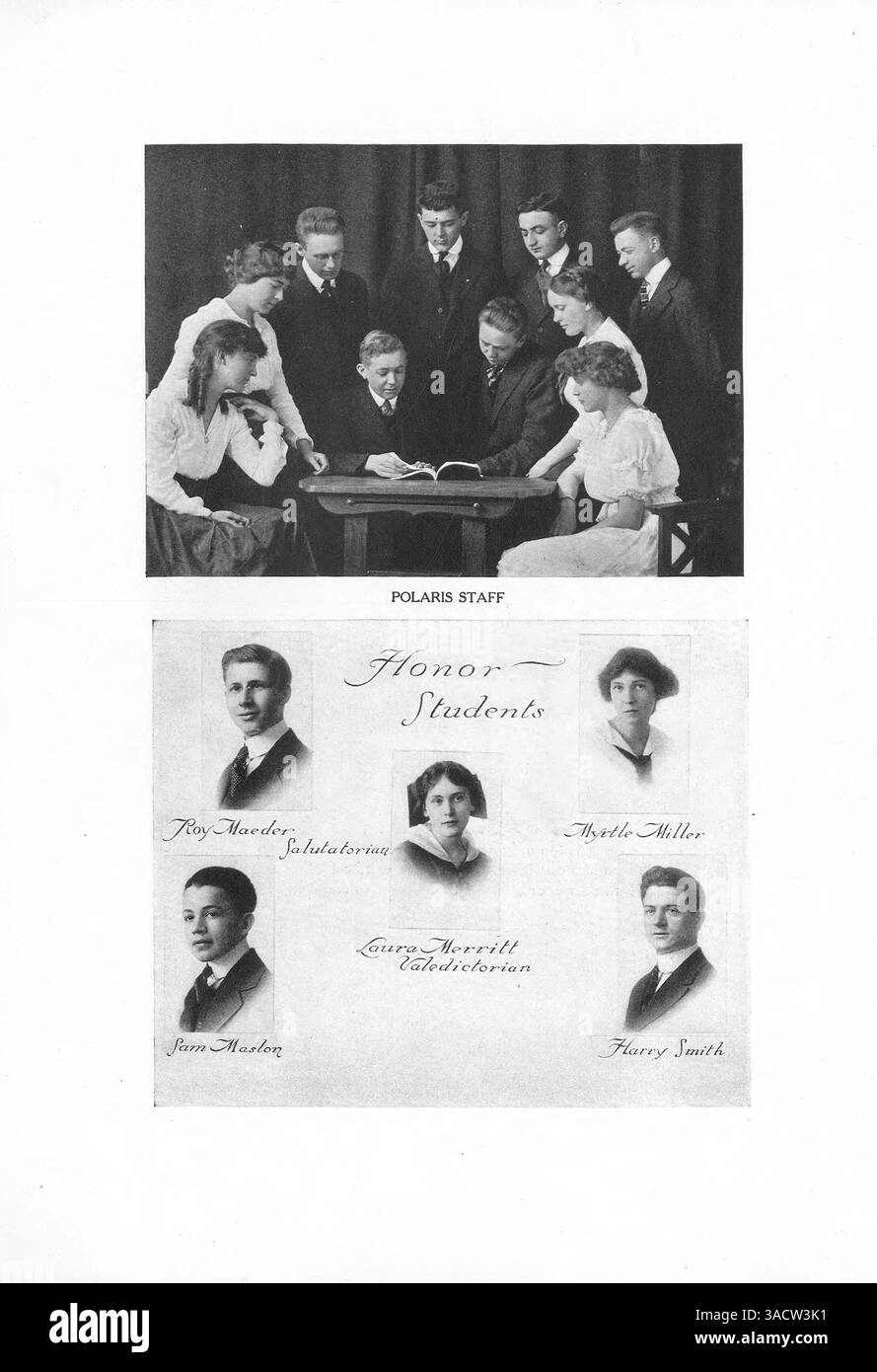 The 1916 Polaris yearbook of North High School highlights the 1915-1916 ...