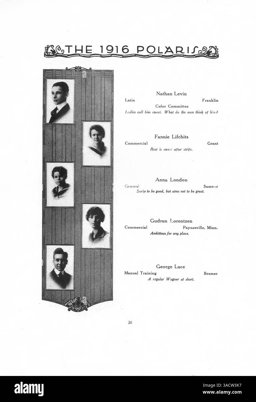 The 1916 Polaris yearbook documents the North High School students, teachers, athletics, and ...