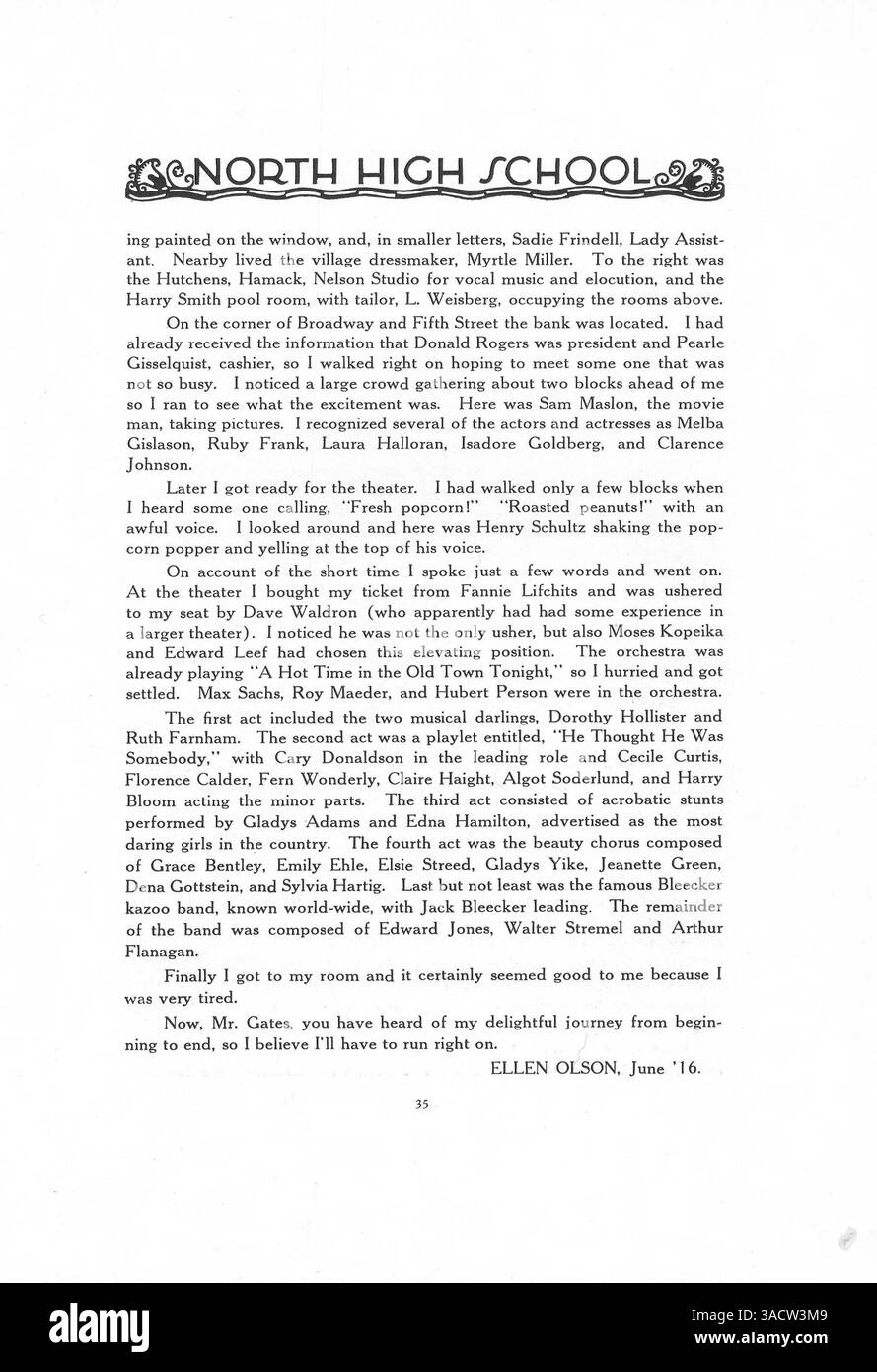 The 1916 Polaris yearbook from North High School highlights students, teachers, clubs, athletics ...