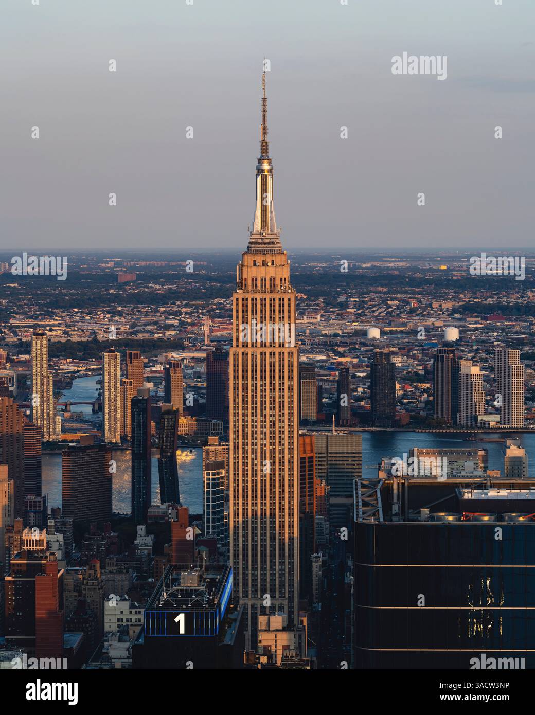 Empire State Building, sunset, Edge, Hudson Yards, Manhattan, New York City, USA Stock Photo - Alamy